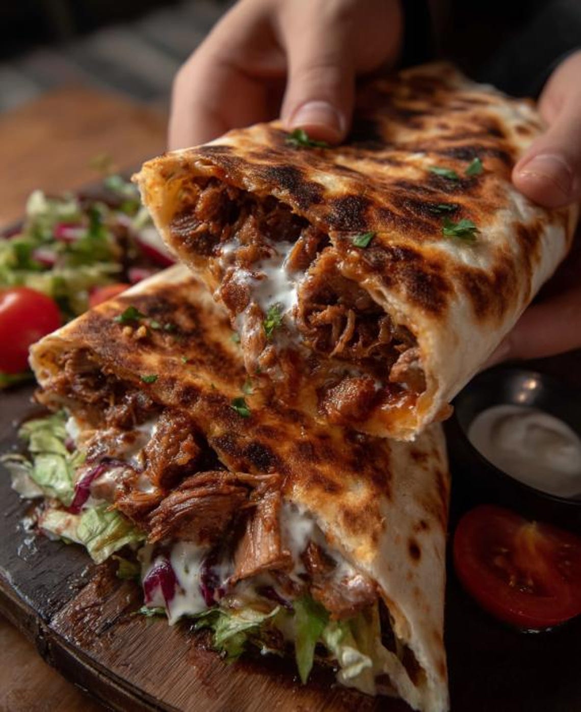 BESR RECIPE for Authentic Chicken Shawarma Wraps With Garlic Yogurt Sauce (printable PDF) - Etsy