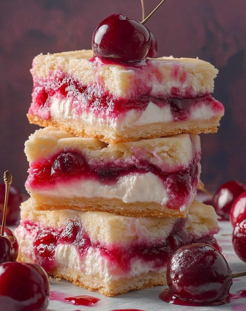 BEST RECIPE for Easy Cherry Cheesecake Bars Recipe (printable PDF) - Etsy