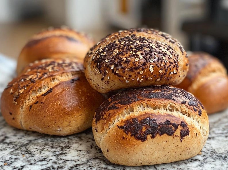 EASY RECIPE for Homemade Sourdough Buns : Printable PDF - Etsy