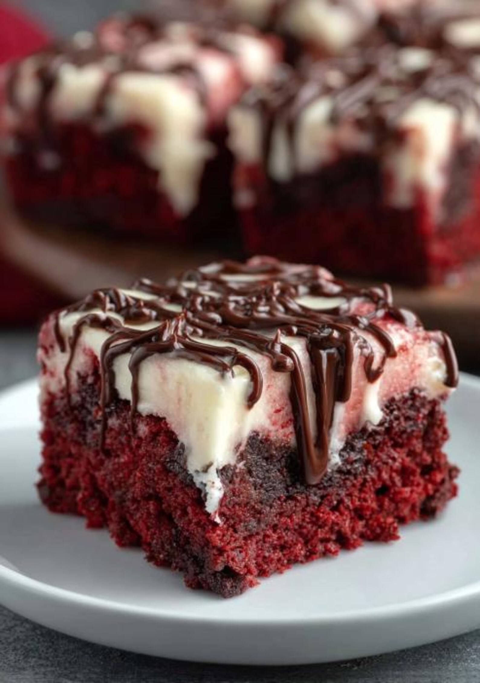 EASY RECIPE for Red Velvet Brownies : Cream Cheese Frosting, Chocolate ...