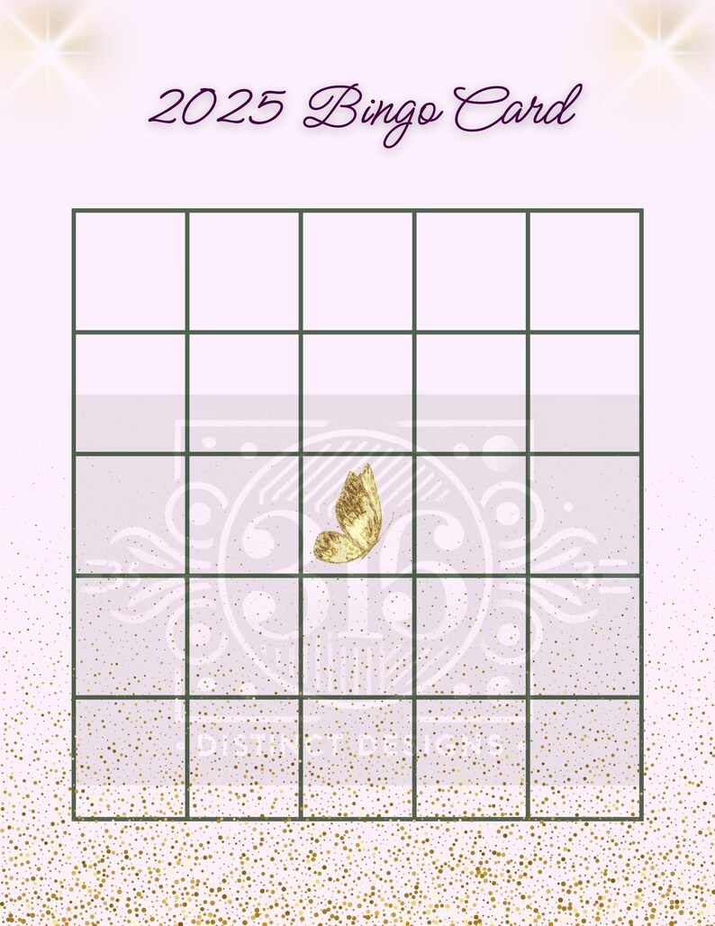 Pretty in Pink 2025 Bingo Card Bundle-5 Unique Cards-pdf Digital ...
