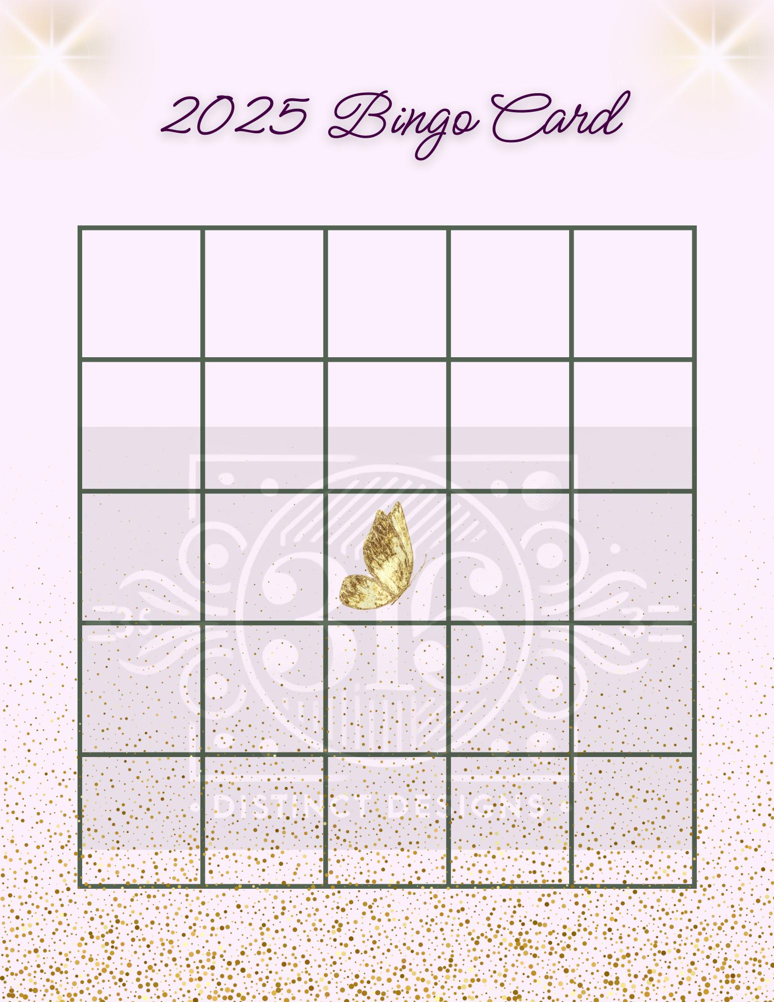 Pretty in Pink 2025 Bingo Card Bundle-5 Unique Cards-pdf Digital ...