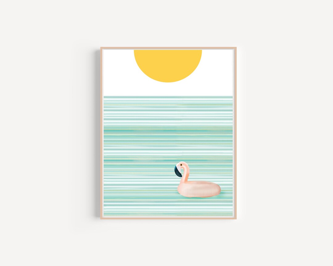 Pelican on Water Art Print | Coastal Home Decor | Beach Art Print ...