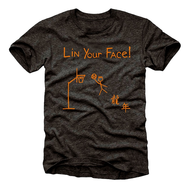 Jeremy Lin T-shirt "lin YOUR Face" New York Knicks - Hand Drawn Artwork ...