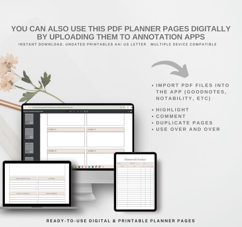 2024-2025 Homeschool Planner for Kids | Academic Organizer & Lesson ...