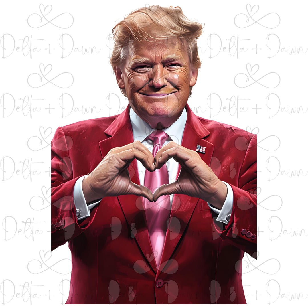 Donald Trump Heart Hands Digital File - Etsy