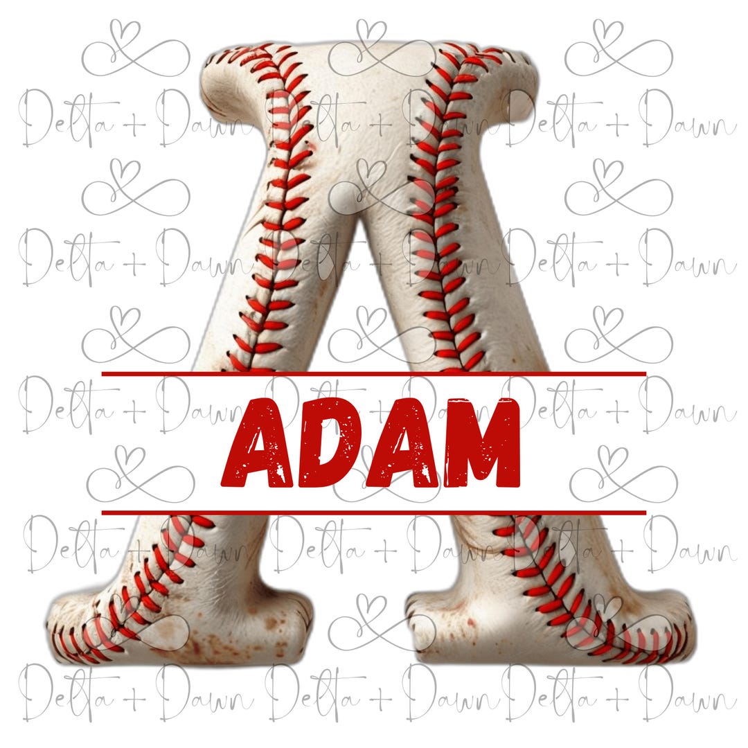 Personalized, Split Monogram, Baseball, Alphabet, Baseball Monogram, Sporty Baseball Letter ...