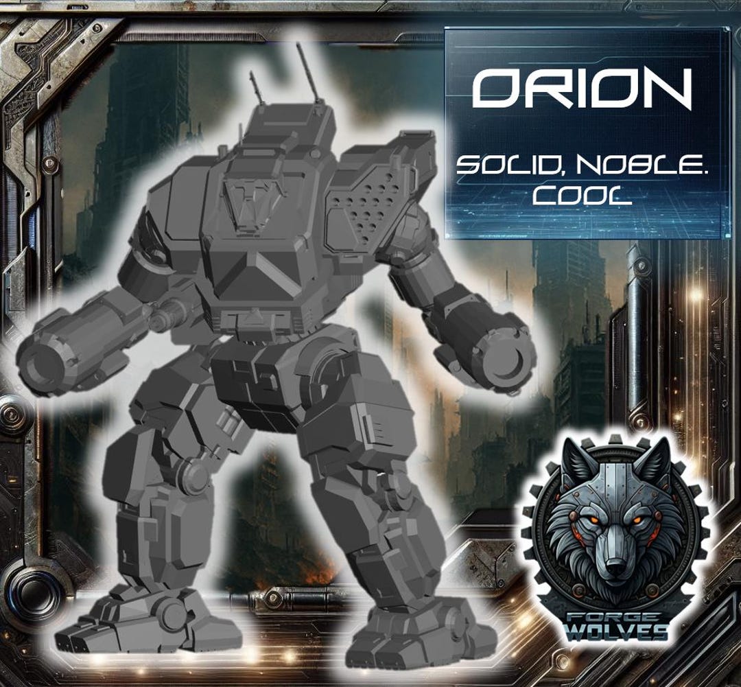 Orion ON1-K Proxy Mech for Battletech /american Mech / 6mm SCI-FI ...
