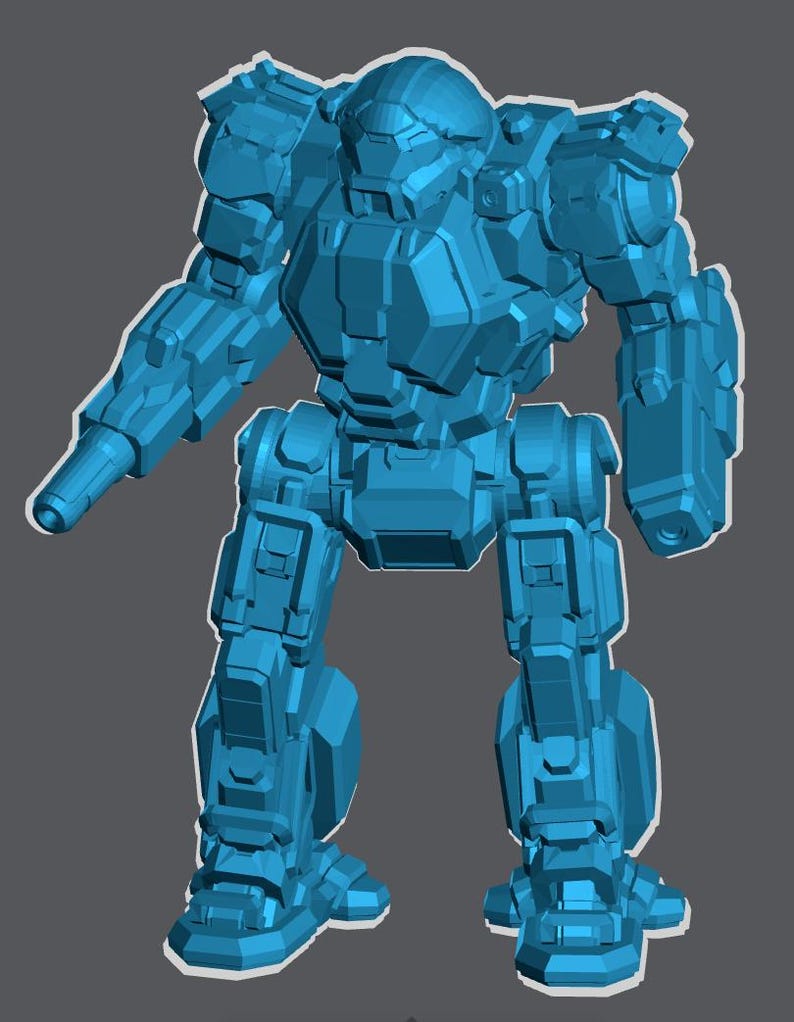 Enforcer ENF-4R Proxy Mech for Battletech /american Mech / 6mm SCI-FI ...