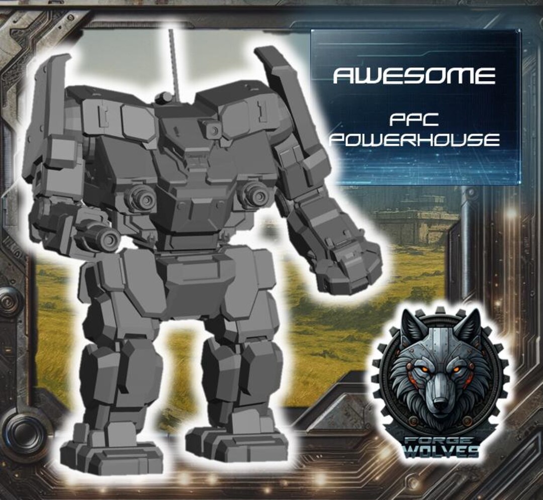 Awesome - AWS - Proxy Mech for Battletech /american Mech / 6mm SCI-FI ...