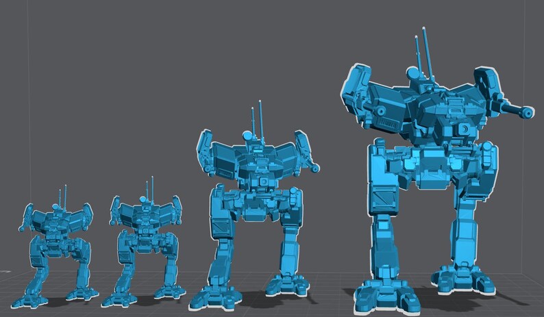 Locust LCT-1V Proxy Mech for Battletech /american Mech / 6mm SCI-FI ...
