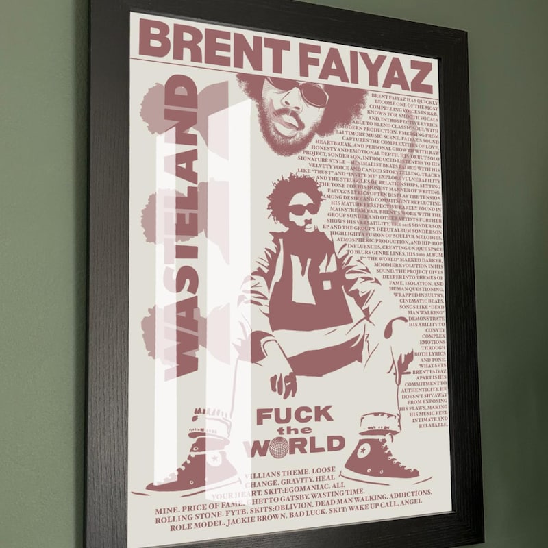 Brent Faiyaz Poster - Etsy UK