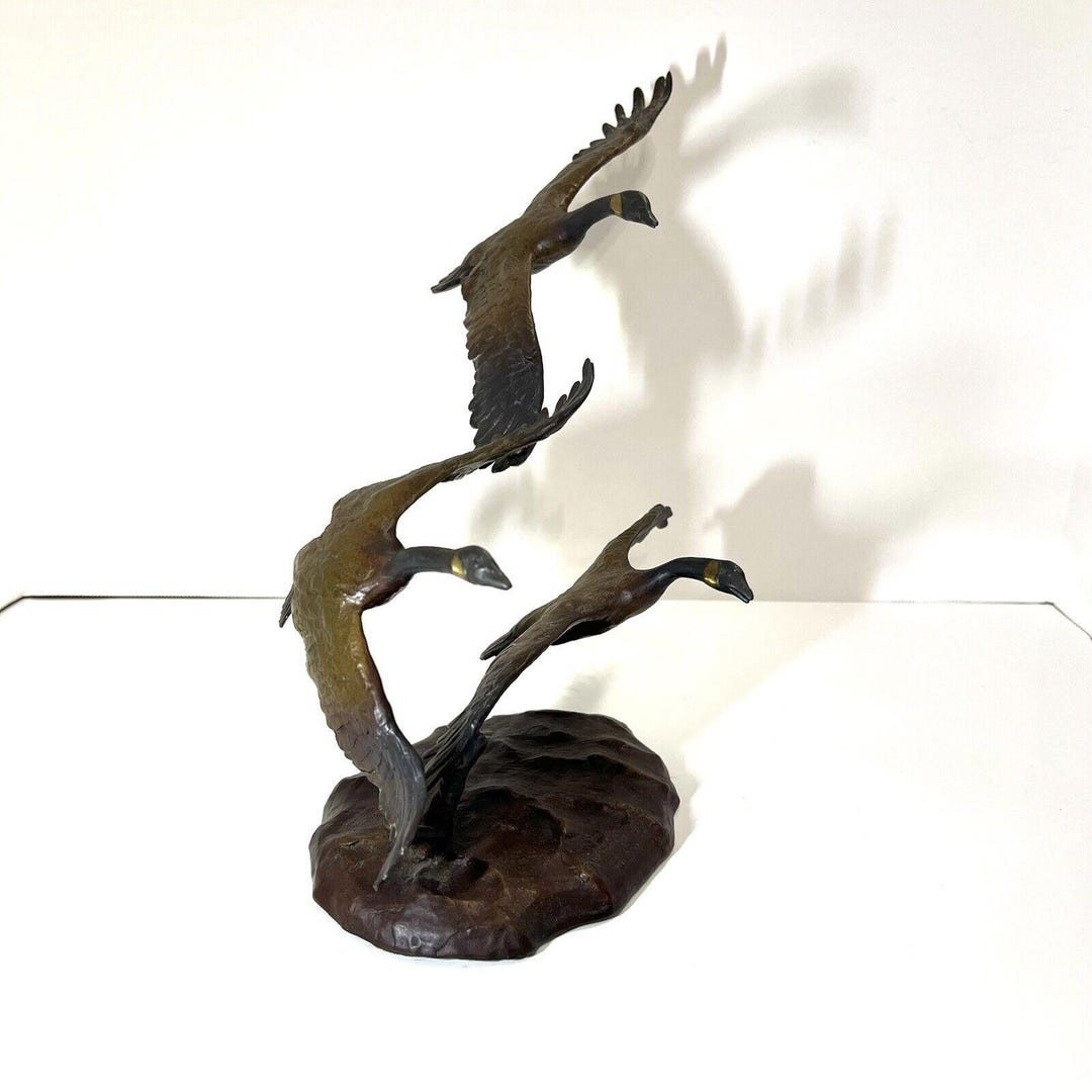 Bronze Sculpture by Jonathan Bronson autumn Flight Beautiful Condition ...