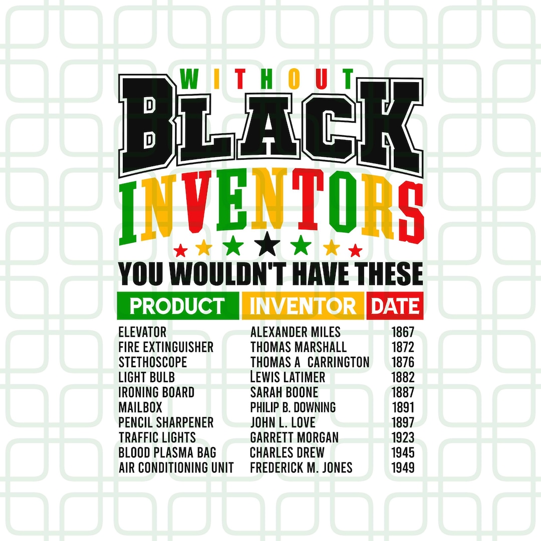 History of Forgotten Black Inventors PNG, Black History Month Digital ...