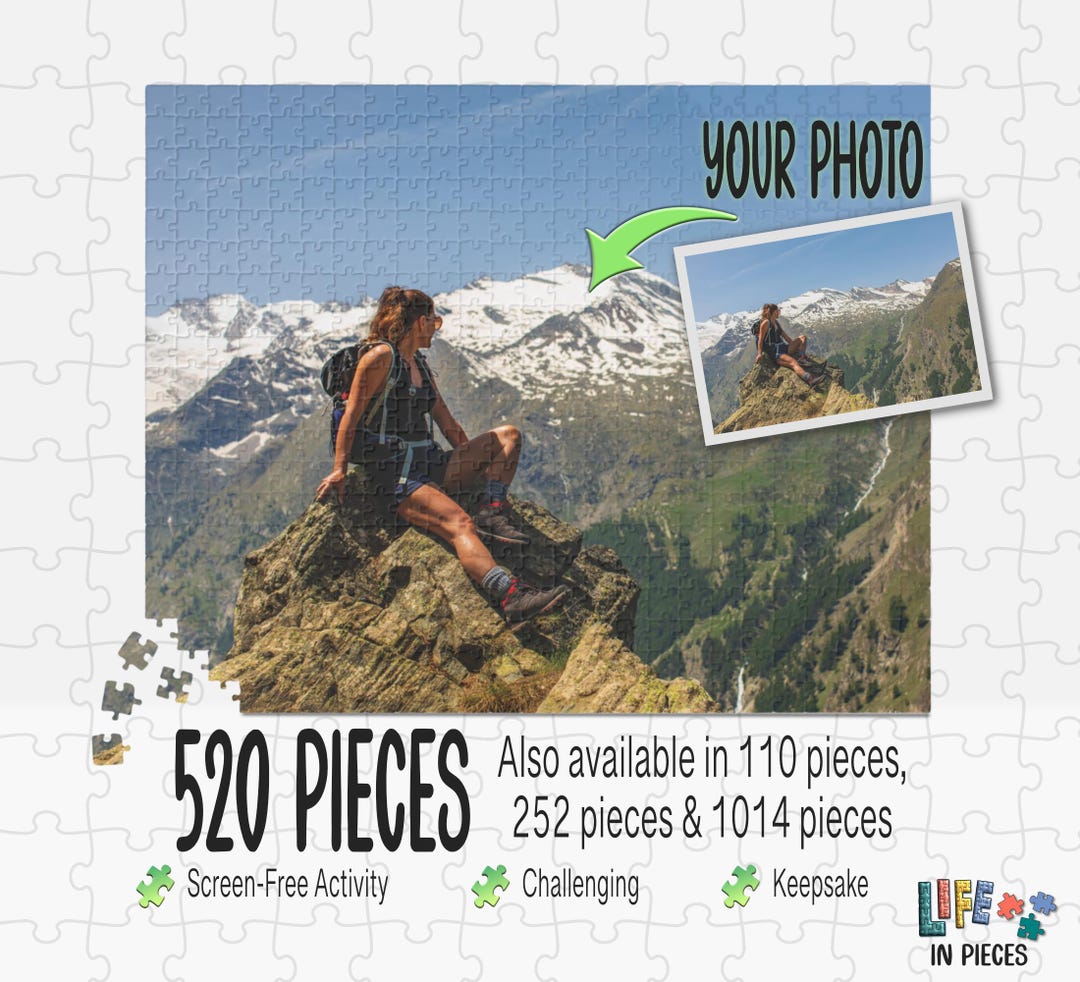 520 Pcs - Your Photo Turned Into A Jigsaw Puzzle, Jigsaw Puzzle From ...