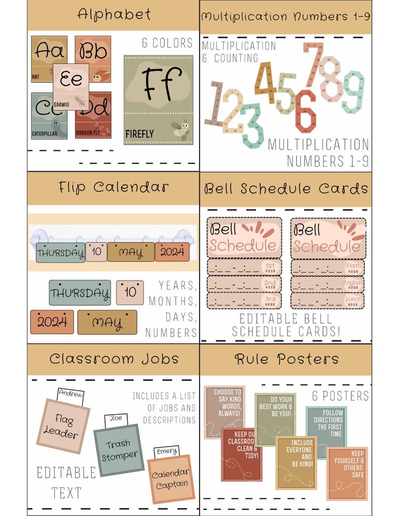 Bug Classroom Decor Bundle - Etsy