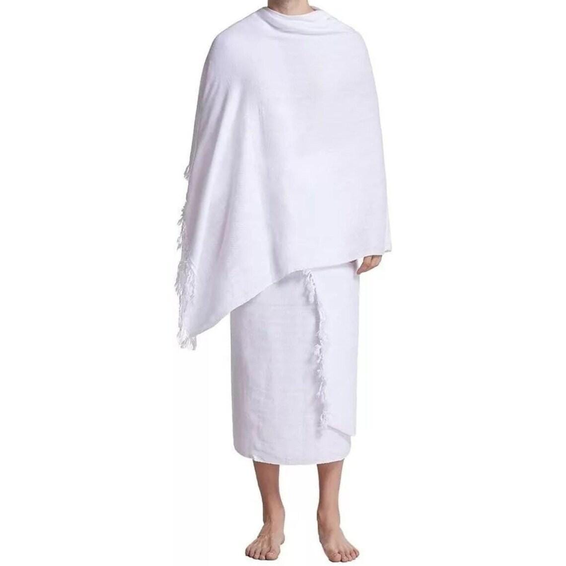 Hajj and Umrah Ehram/ihram With Free Cotton Ihram Belt for Adult, Pure ...