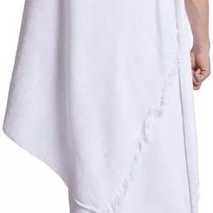 Hajj and Umrah Ehram/ihram for Adult, Pure Cotton Fabric White Long 2 ...