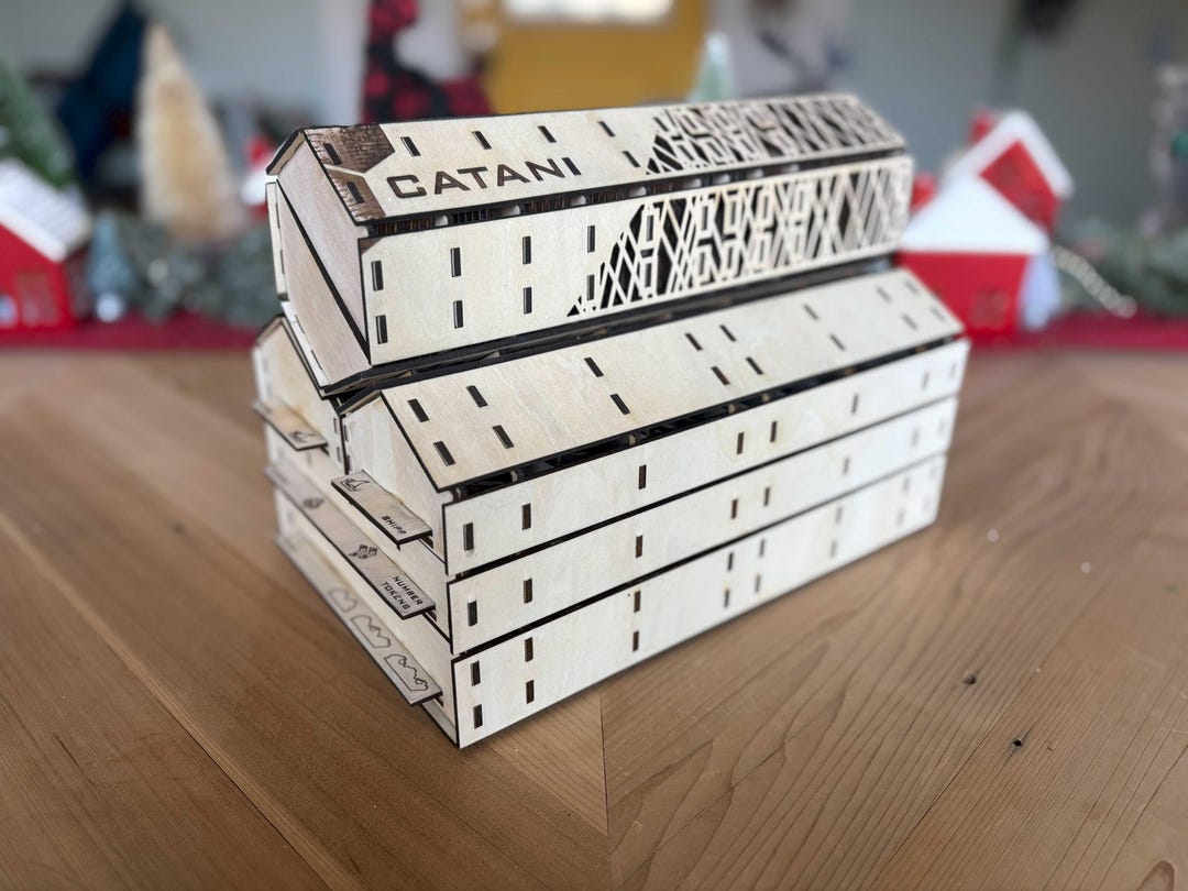 Custom Catan Board Storage House | DIGITAL Files for Laser Cutting | Ai ...