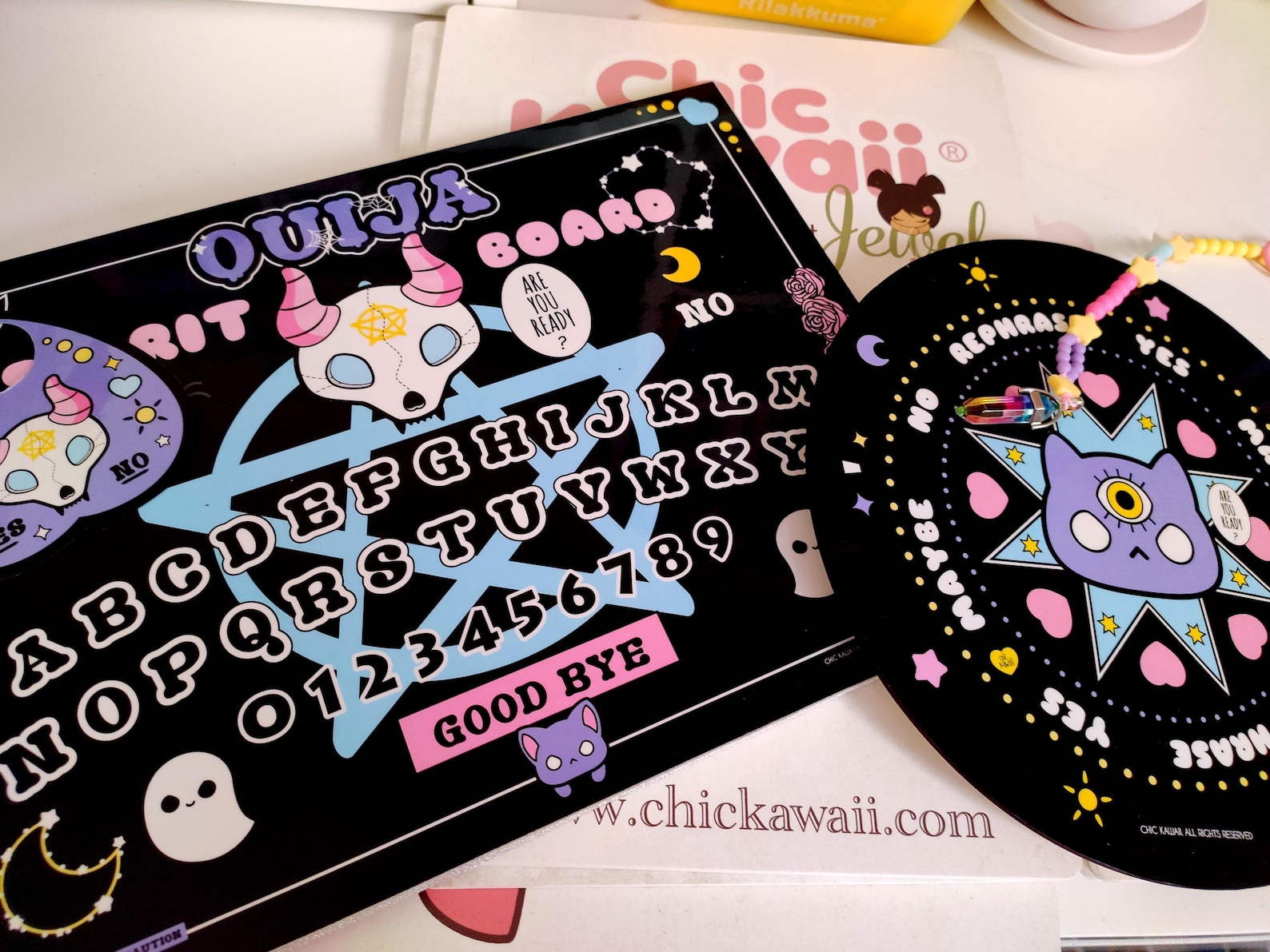 Ouija Kawaii and Pendulum Board. Super Cute! - Etsy