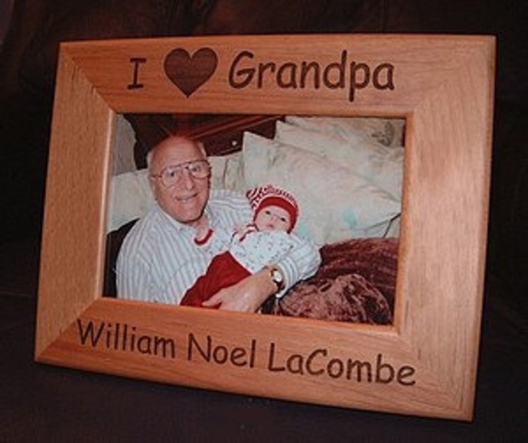 5x7 Engraved Grandfather Frame, Personalized Grandfather Frame ...