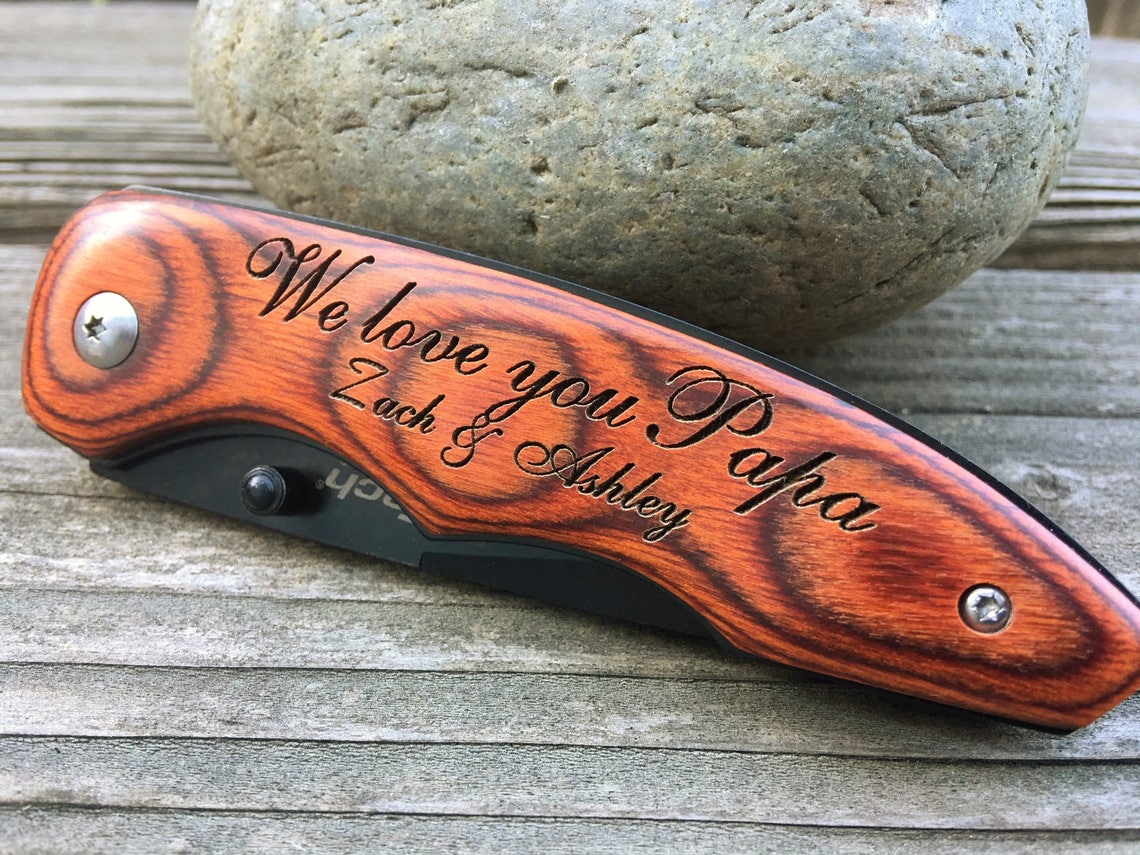 Gift for Dads Grandpa Gift Engraved Pocket Knife | Etsy