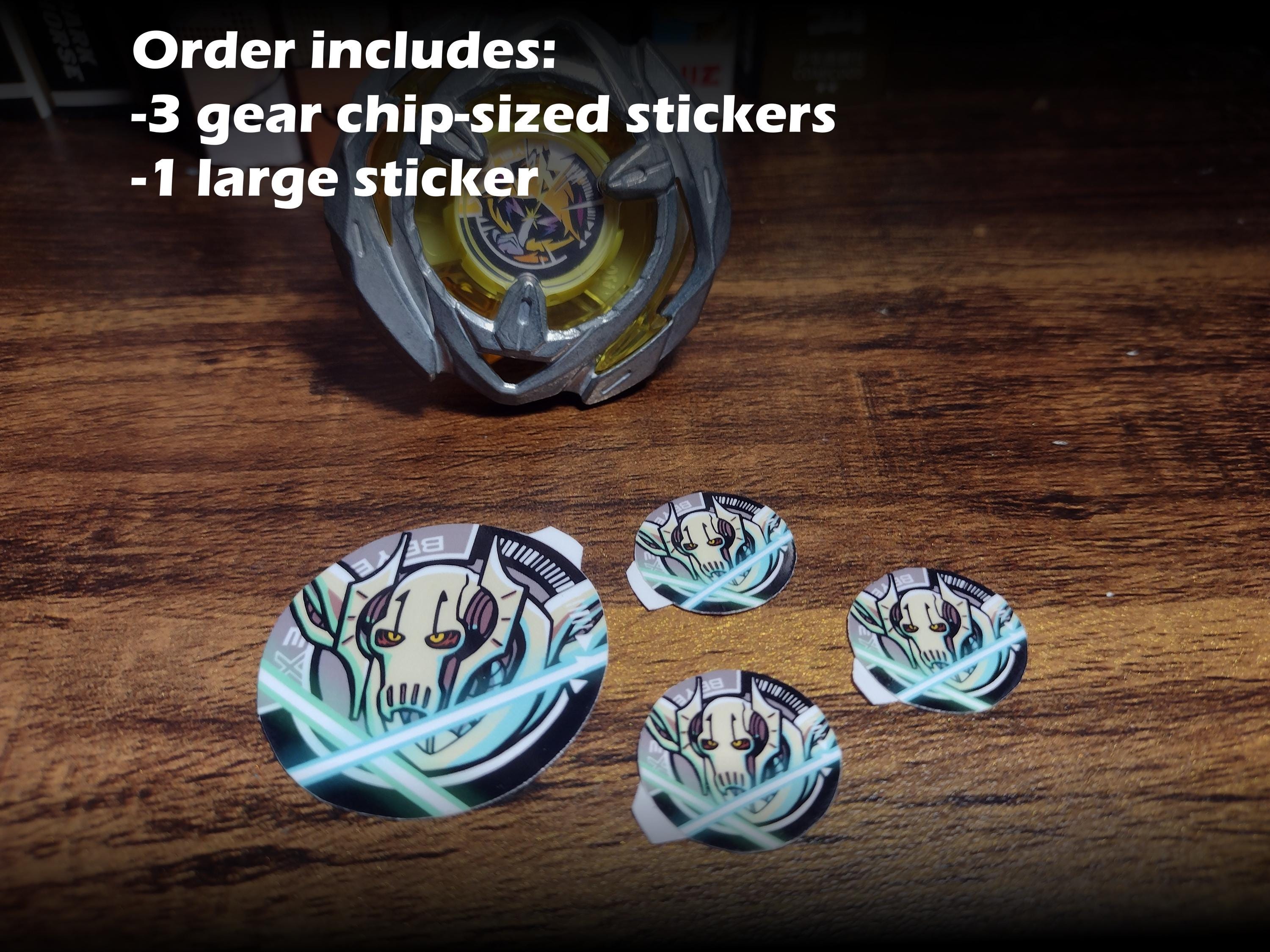 Beyblade X Premade Gear Chip Icon- Pick 1 Custom Sticker - Etsy