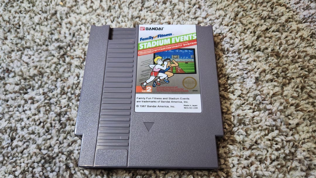 Stadium Events Playable Cartridge for the NES - Manual and Case ...