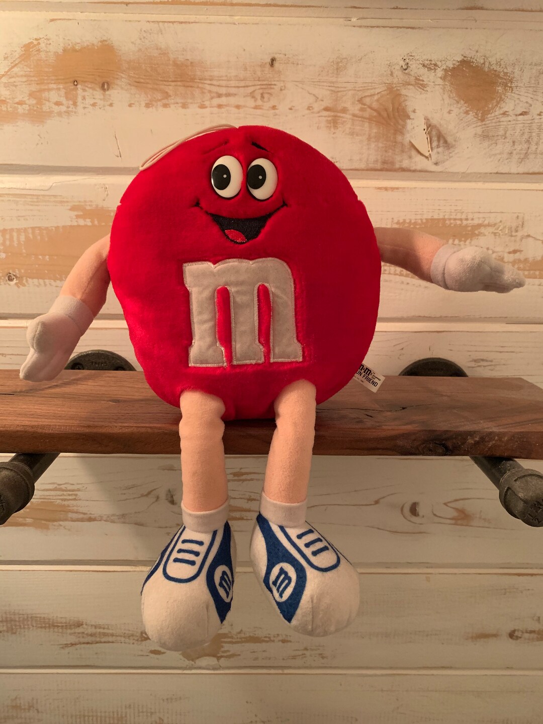 1987 M&ms Plush Fun Friend Red Collectible Mars Chocolate Candy Caltoy ...