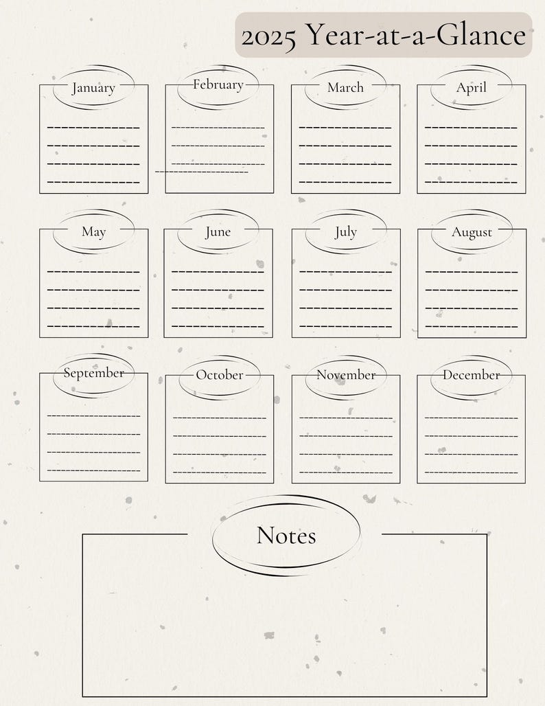 2025 Printable & Editable Digital Planner - Etsy