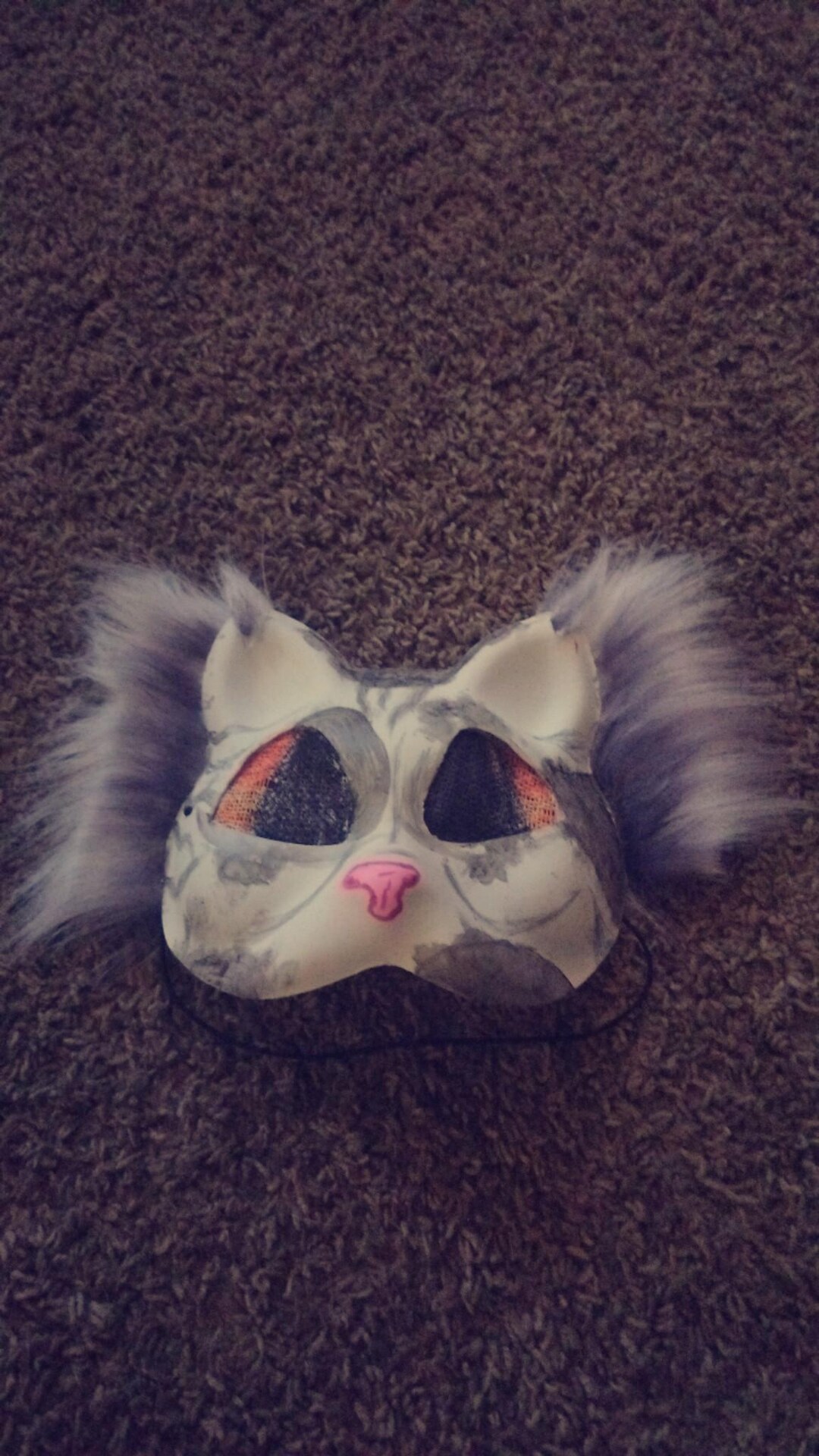 Gray Norwegian Forest Cat Mask - Etsy