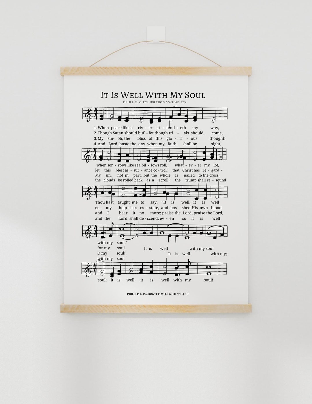 Hymn Art - It is Well With My Soul - Etsy