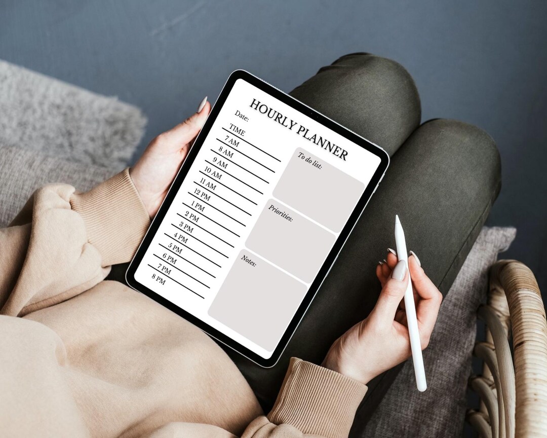 Hourly To-do List Time Tracker Spreadsheet, Time Blocking Planner ...