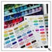 Tombow Dual Brush Pens 108 Color Chart | Pocket Size Insert | Digital ...