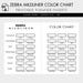 Zebra Mildliner Color Chart | Pocket Size Insert | Digital Download - Etsy