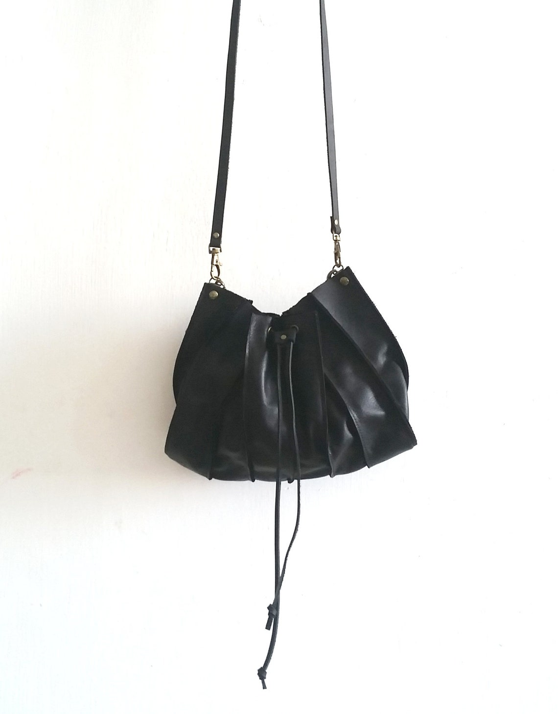 Bucket Bag , Leather Handbag,crossbody Bag,leather Purse Black - Etsy