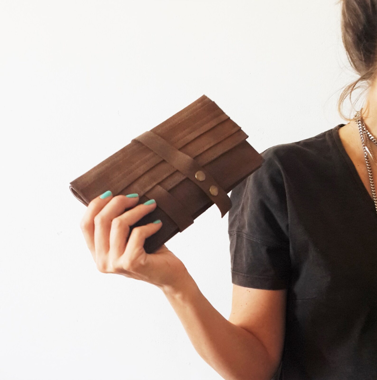 Brown Leather Wallet,leather Women Wallet - Etsy
