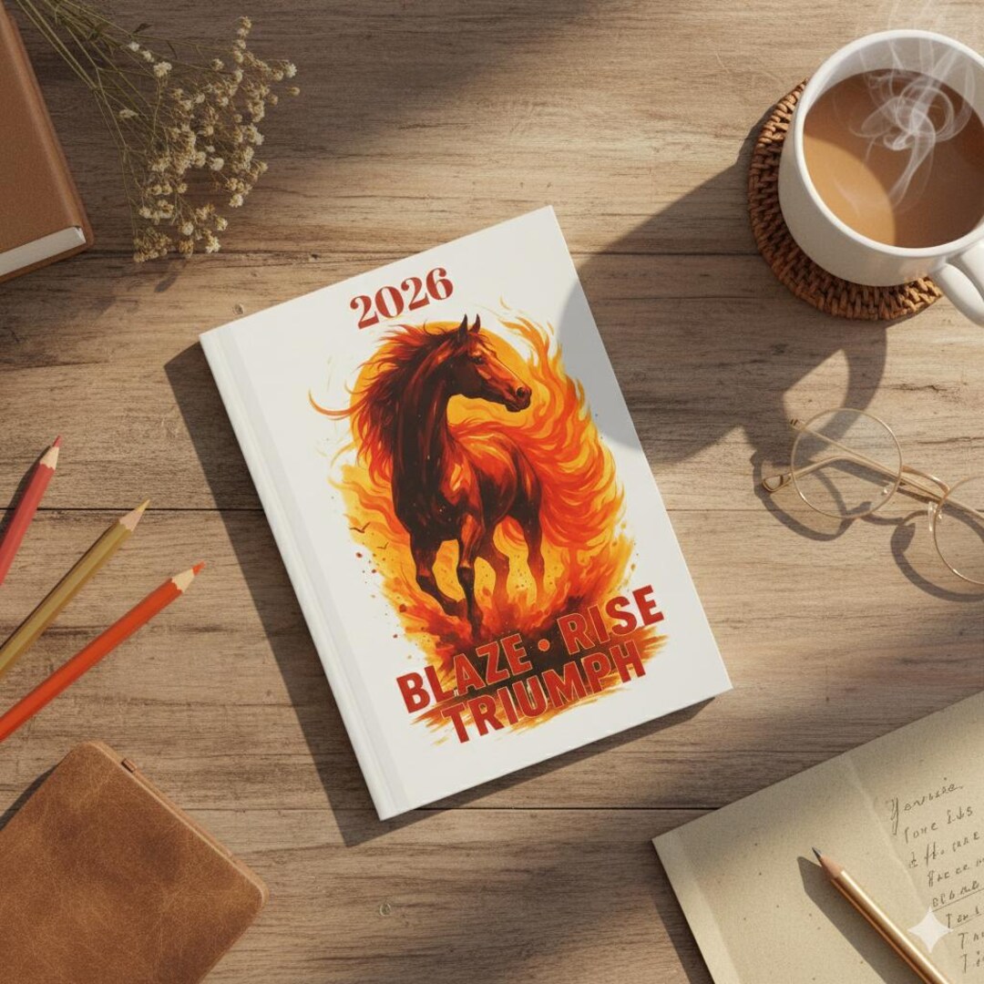 Buy 2026 Chinese Year of the Fire Horse Notebook - Motivational Writing ...