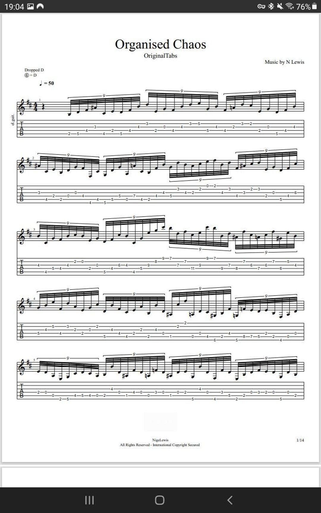 Music, Tab, Download, Score, Guitar, Sheet Music, Tablature - Etsy