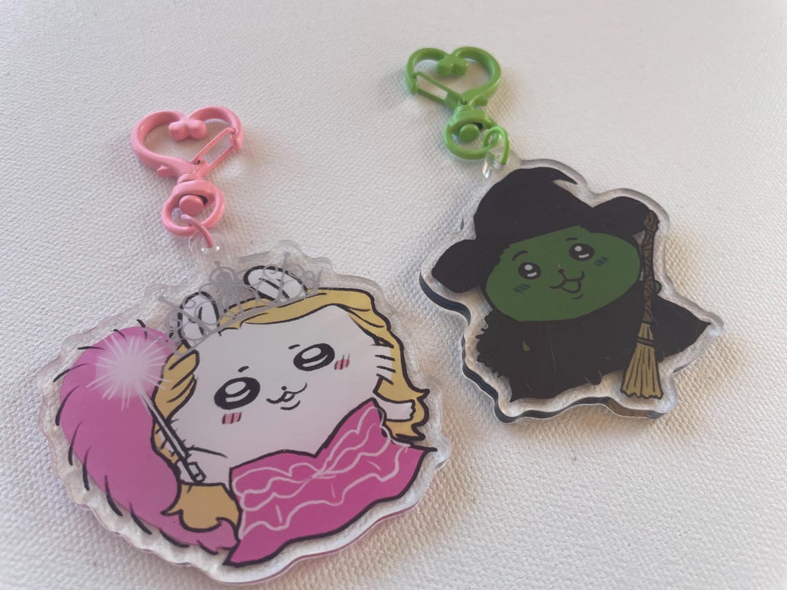 Wicked X Chiikawa Acrylic Charms - Etsy