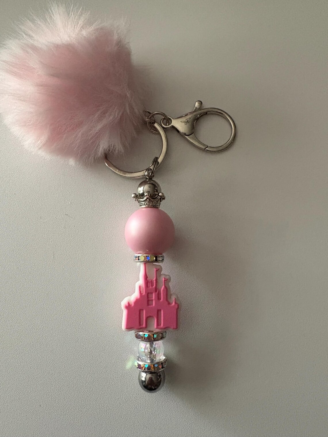Keychain Pink Castle - Etsy