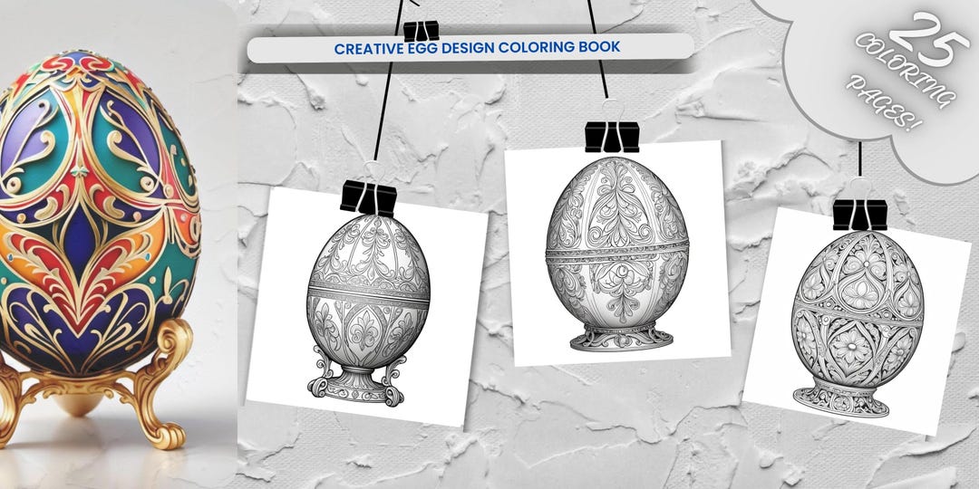 Creative Coloring, Patterned Eggs, Coloration Page, Adult Coloration ...