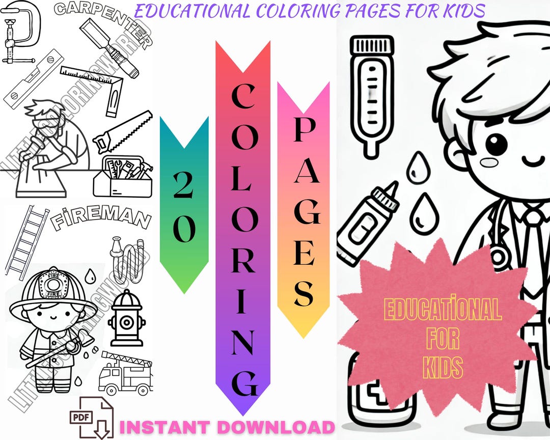 Educational Coloring, About Job, Kids Coloration, Toddler Coloring ...
