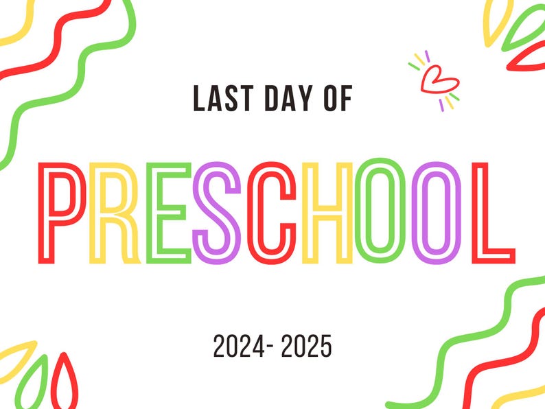 Last Day of School 2024-2025 Elementary School - Etsy