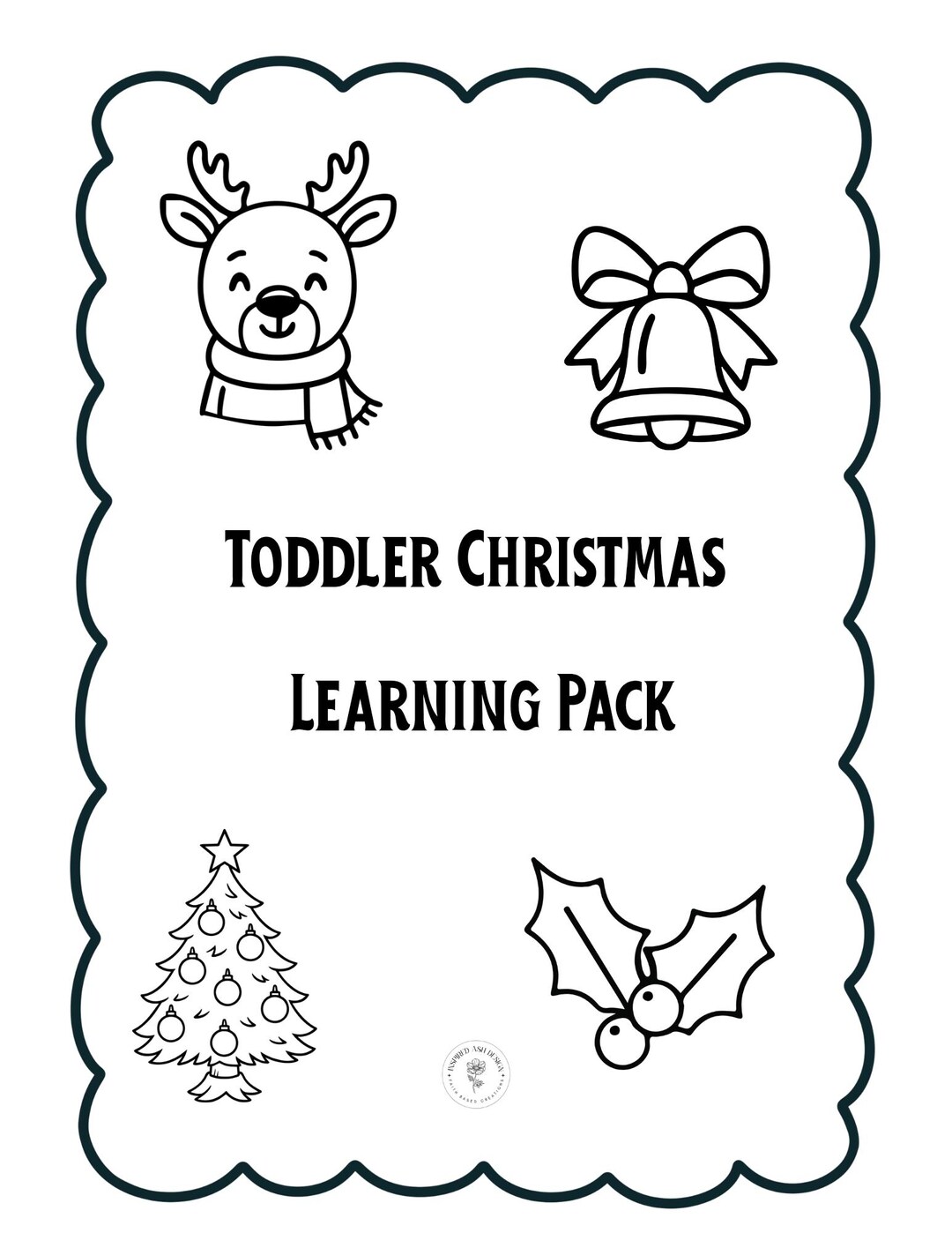 Christmas Toddler Activity Pack | Tracing, Colors, Prepositions ...