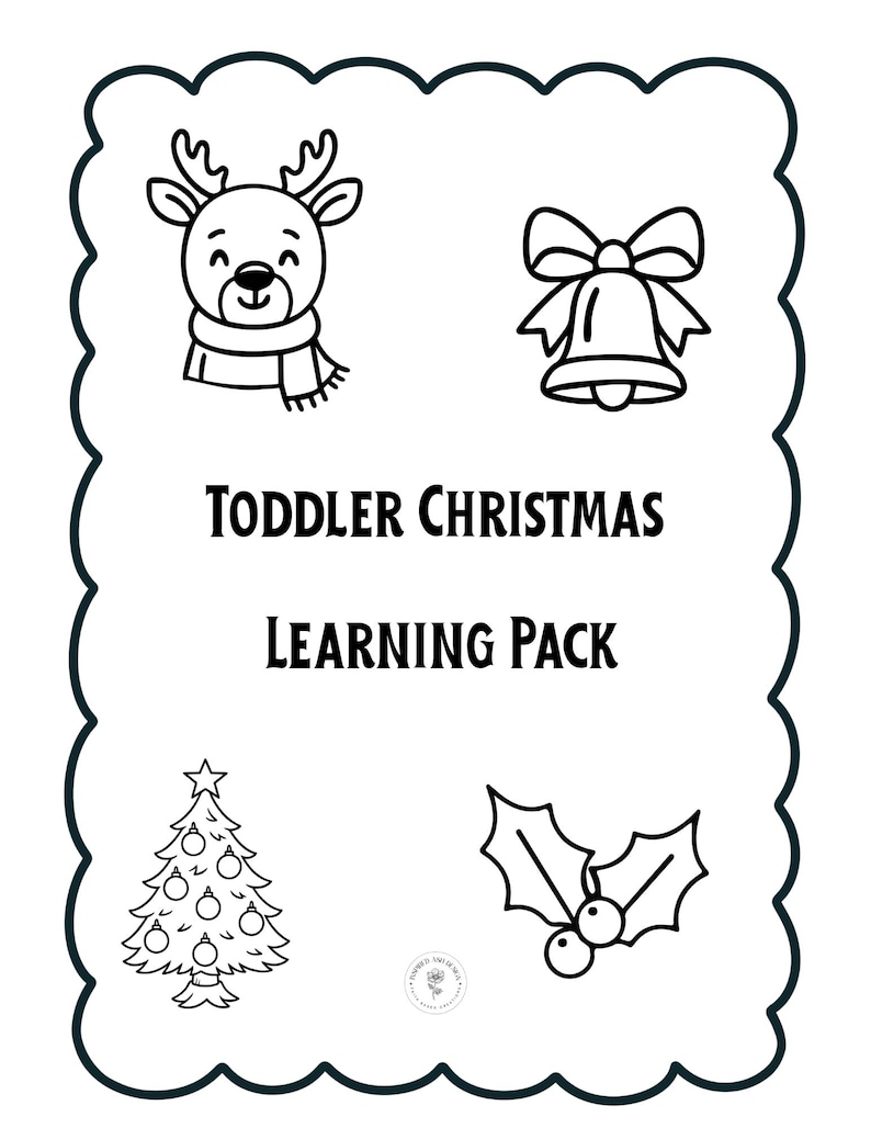 Christmas Toddler Activity Pack | Tracing, Colors, Prepositions ...