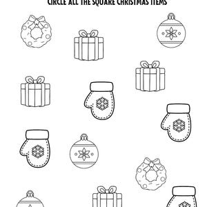Christmas Toddler Activity Pack | Tracing, Colors, Prepositions ...
