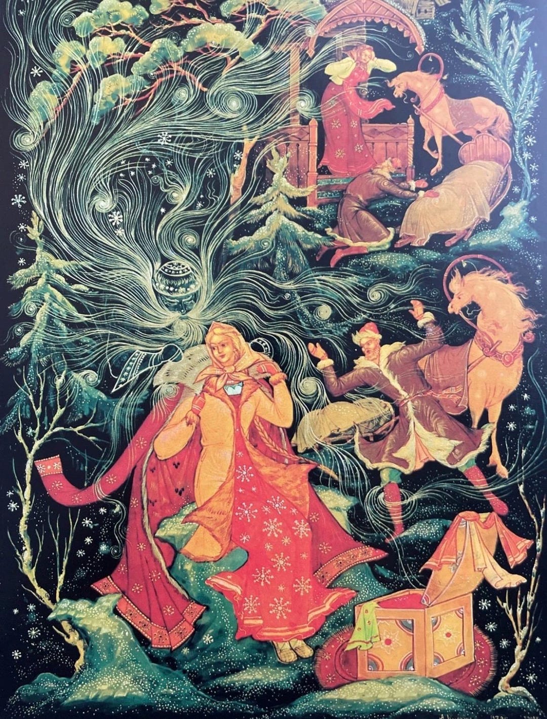 Vintage Russian Fairy Tale Art Print: Father Frost - Etsy