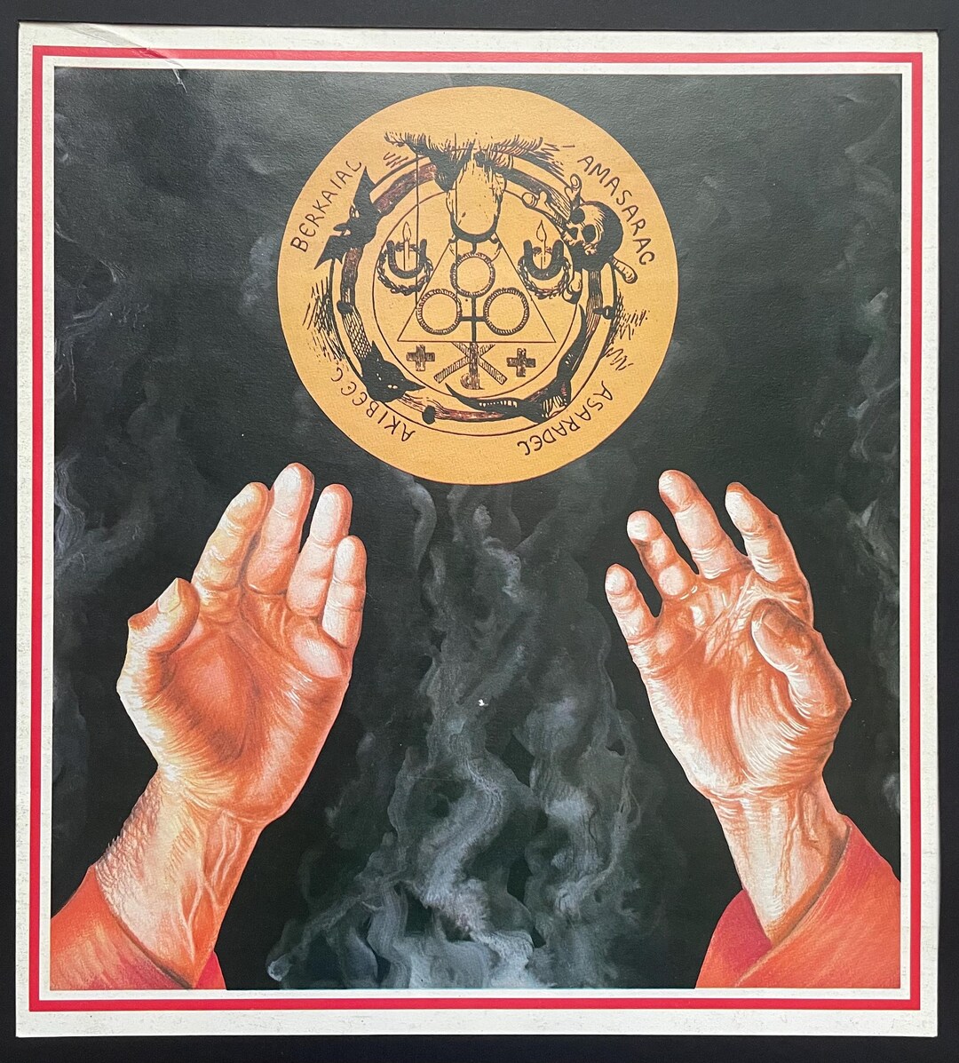 Vintage 1986 Occult Image: Goëtic Circle of Black Evocations and Pacts ...
