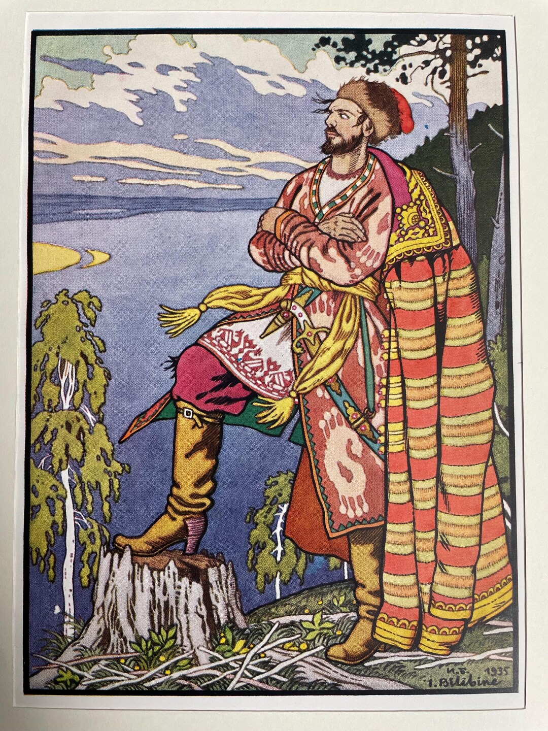 Vintage Russian History and Folklore Image by Ivan Bilibin: Stenka ...